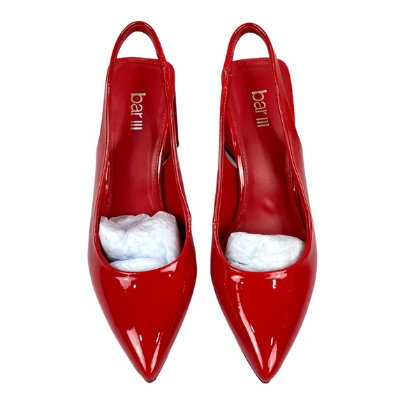 Bar III | Shoes | Bar Iii Womens Red Arrica Pointed Toe Sculpted Heel ...